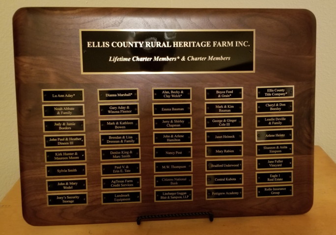 Charter Members – Ellis County Rural Heritage Farm Inc